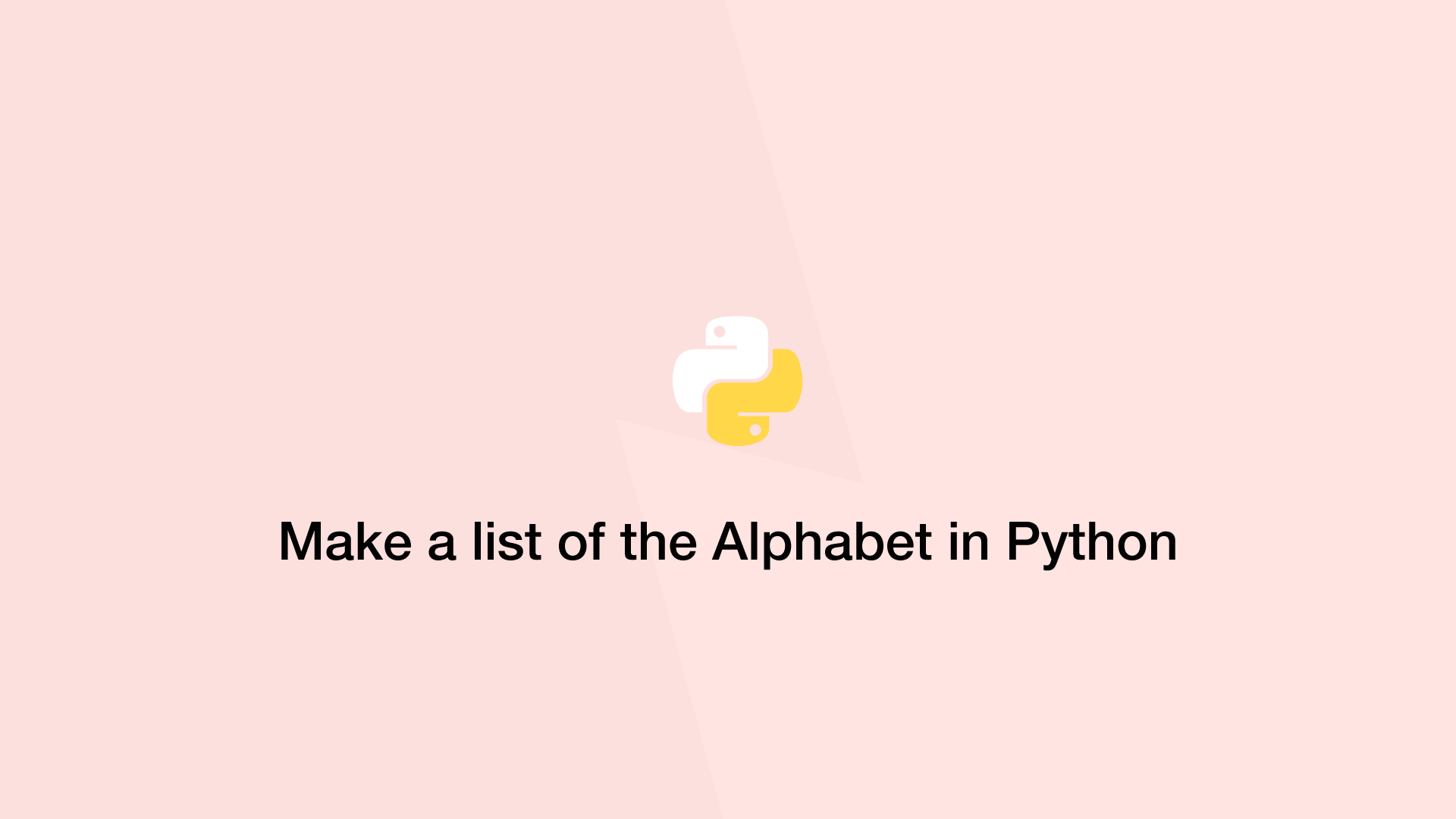 How To Make A List Of The Alphabet In Python SkillSugar