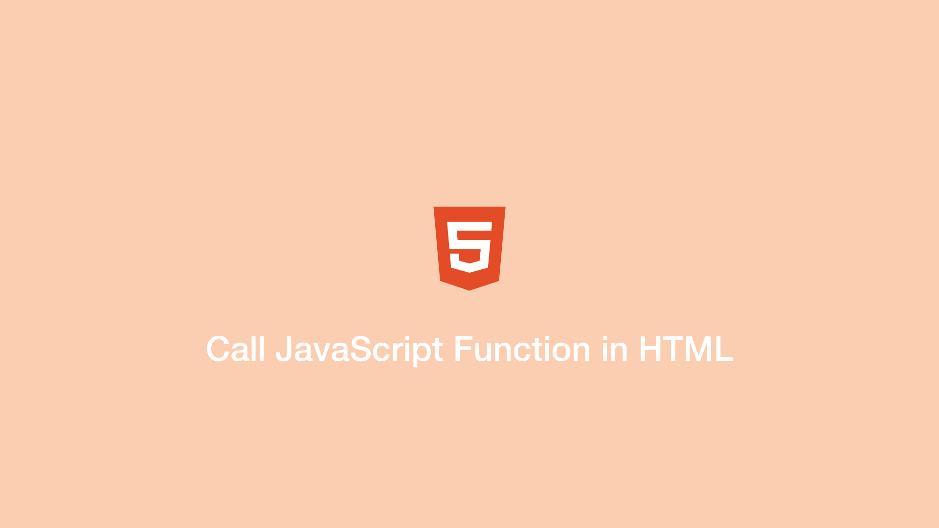 How To Call A JavaScript Function In HTML SkillSugar