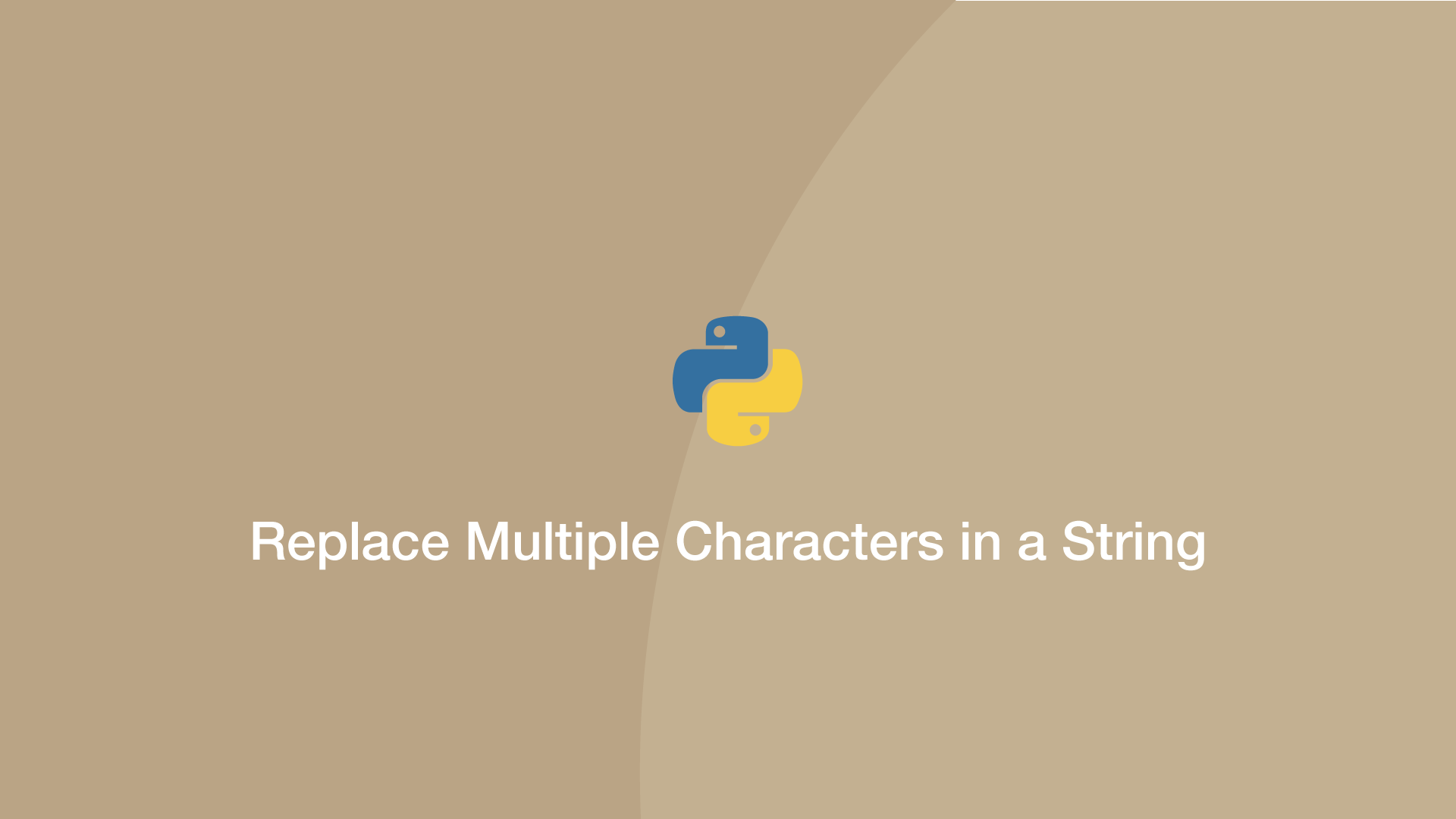 Replace Multiple Characters In A String In Python SkillSugar