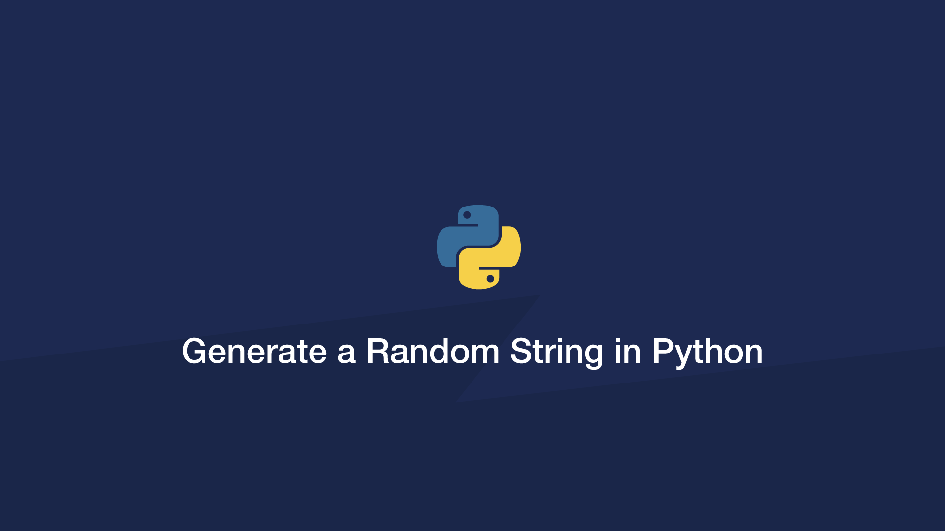 How To Generate A Random String In Python SkillSugar