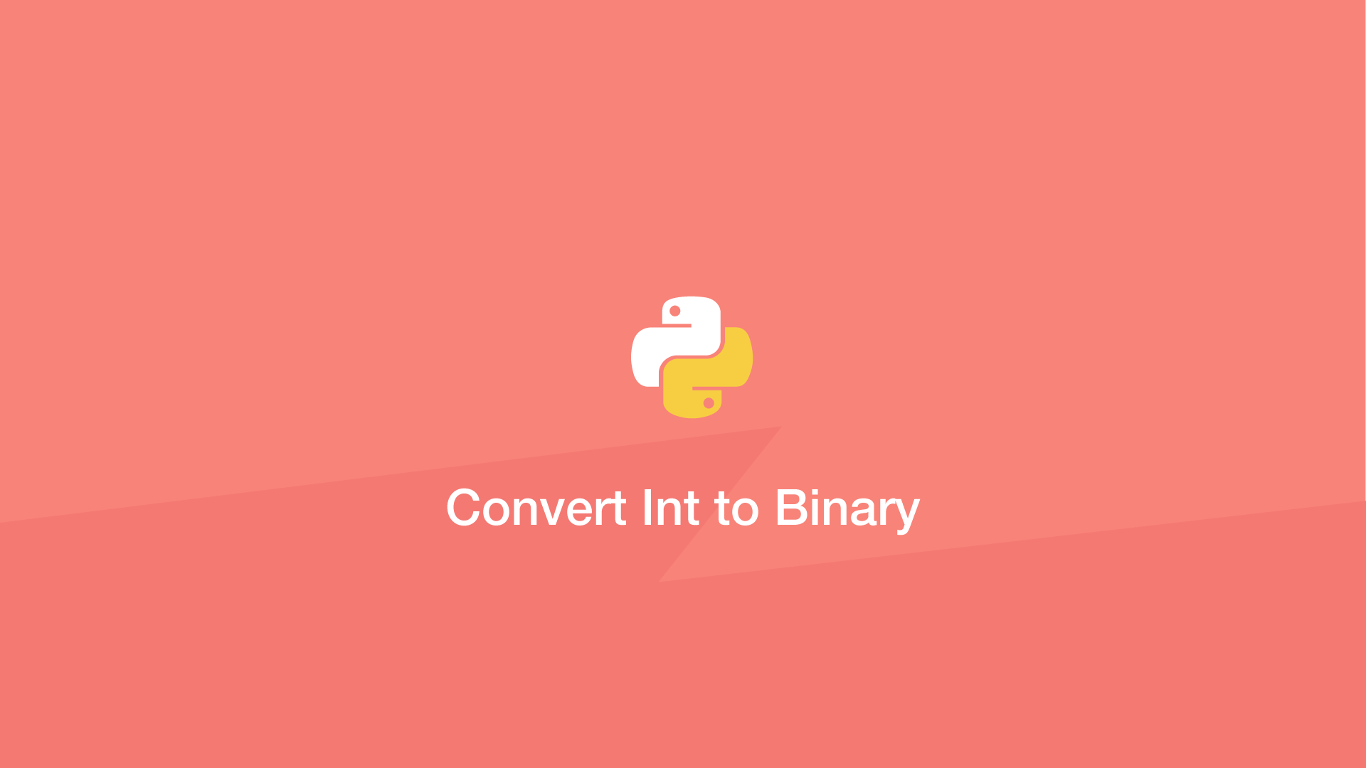 Convert Int To Binary In Python SkillSugar