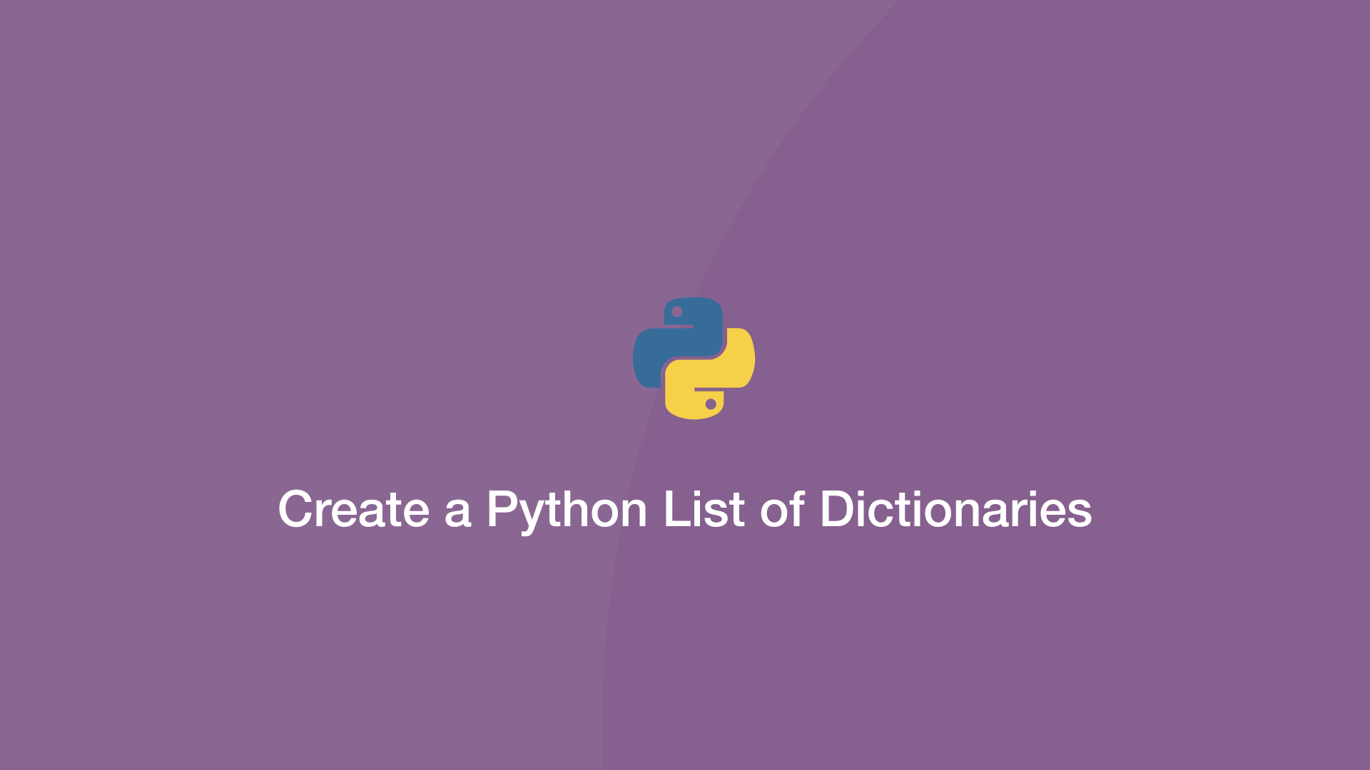 How To Create A Python List Of Dictionaries SkillSugar