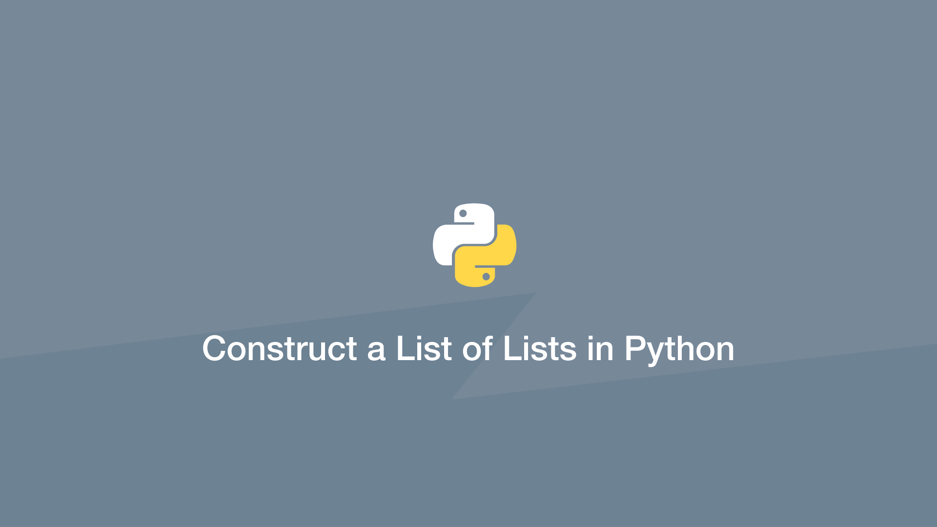 How To Construct A List Of Lists In Python SkillSugar