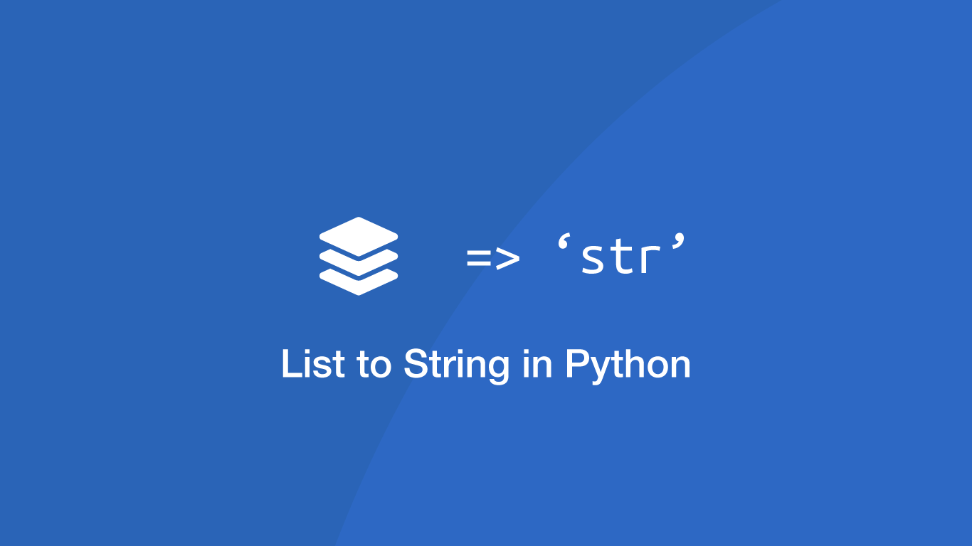 How To Convert A List To A String In Python SkillSugar
