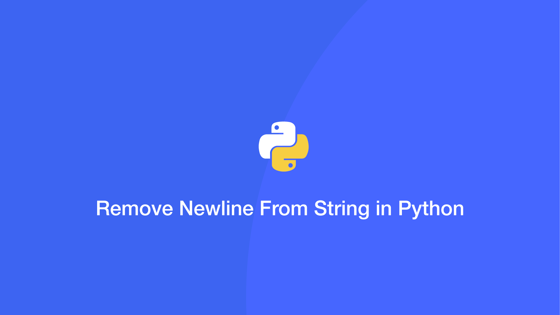 Remove Newline From String In Python SkillSugar
