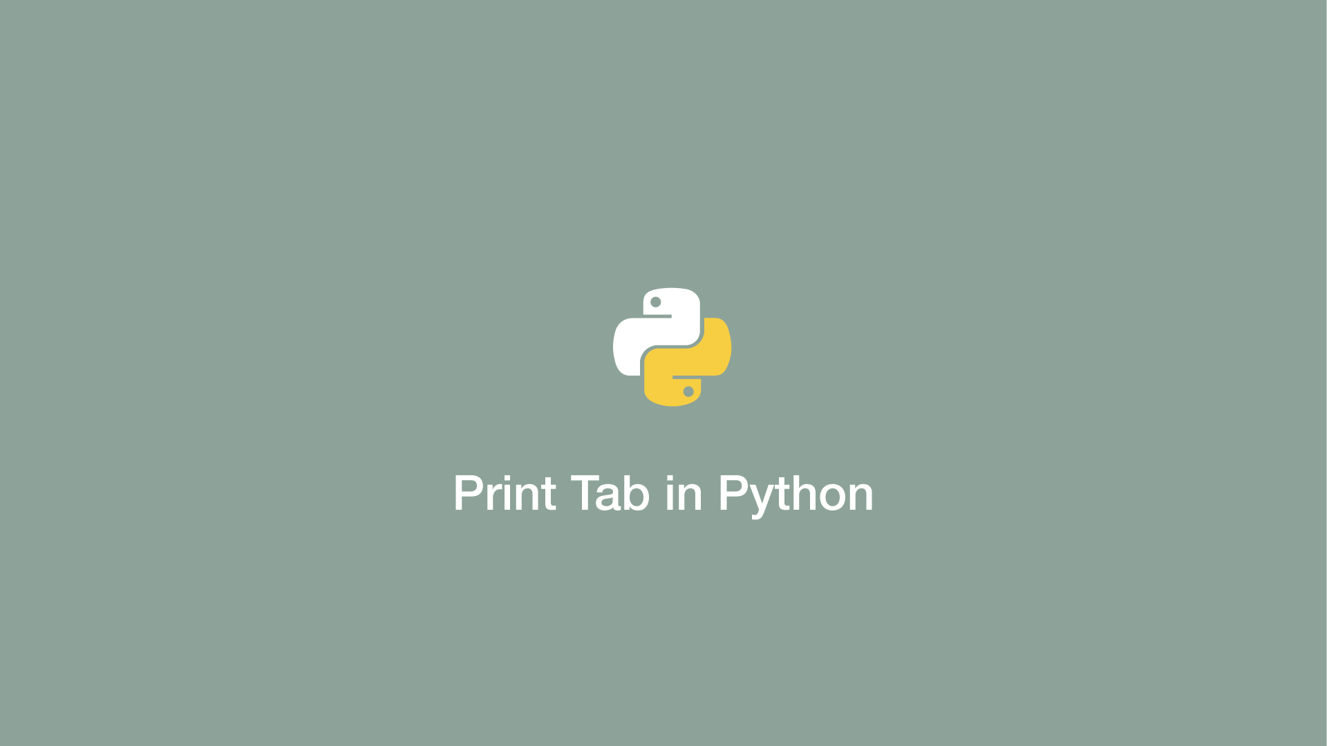 Print Tab In Python SkillSugar