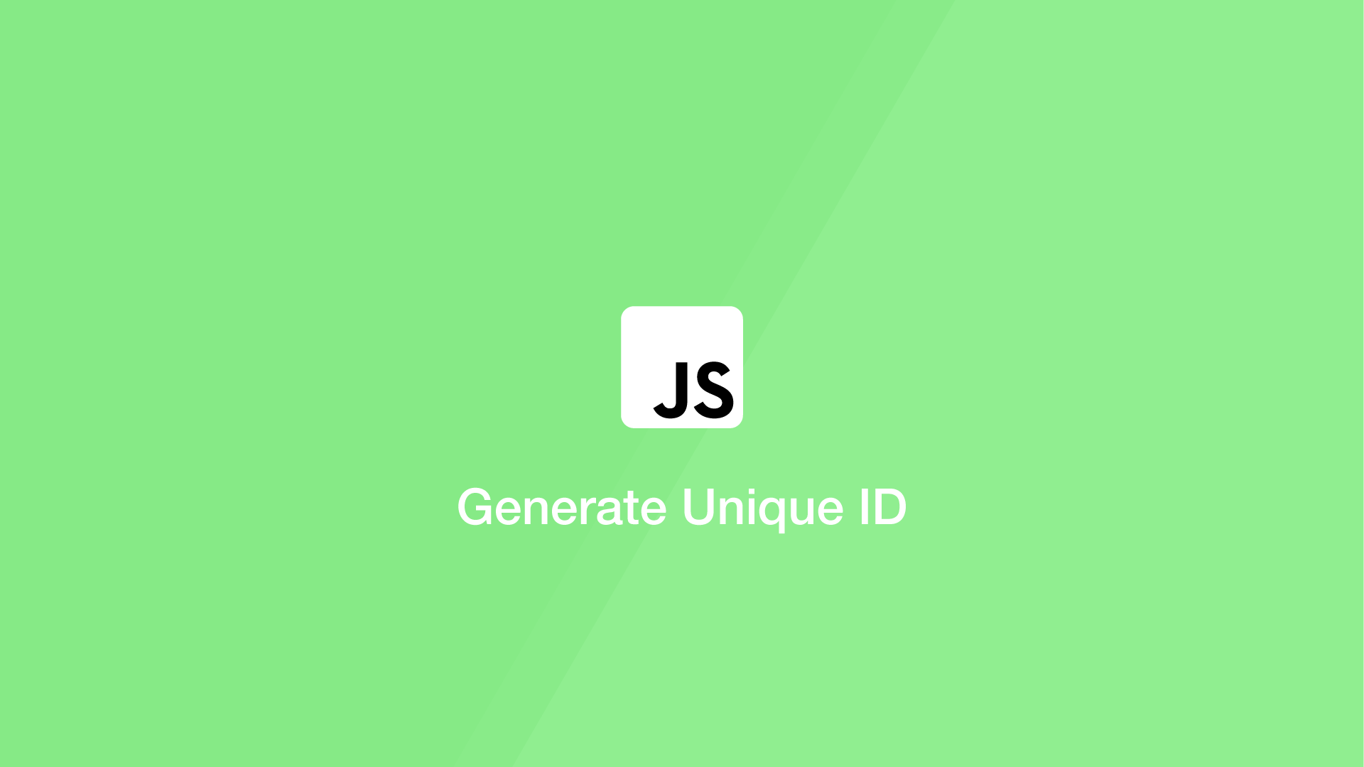 How To Generate Unique ID In JavaScript SkillSugar